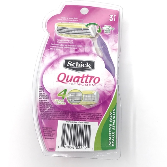 Schick | Bath & Body | New Schick Quattro 3pack 4blade Razors | Poshmark